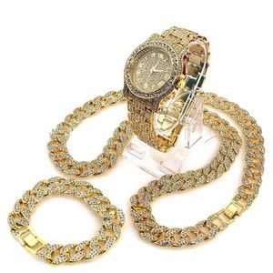 Accessories | 14k Gold Plated Iced Out Set | Poshmark